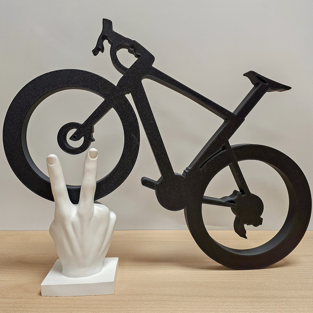 Bicycle Silhouette Bicycle Sculpture Wall Decoration Statue Cyclist ...