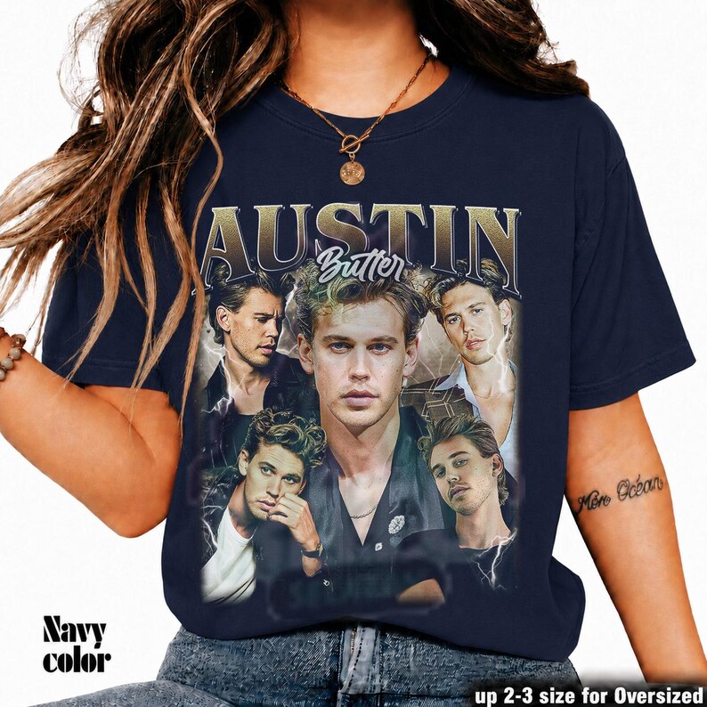 Austin Butler Elvis Movie Star Tee, Hollywood Actor Fan Art, Comfort ...