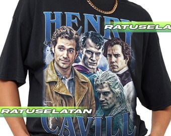 Limited Henry Cavill Vintage T-shirt Gift for Women and Man - Etsy