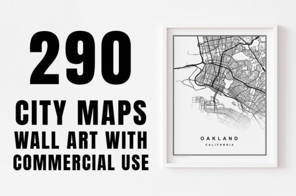 290 Printable City Maps! - Etsy