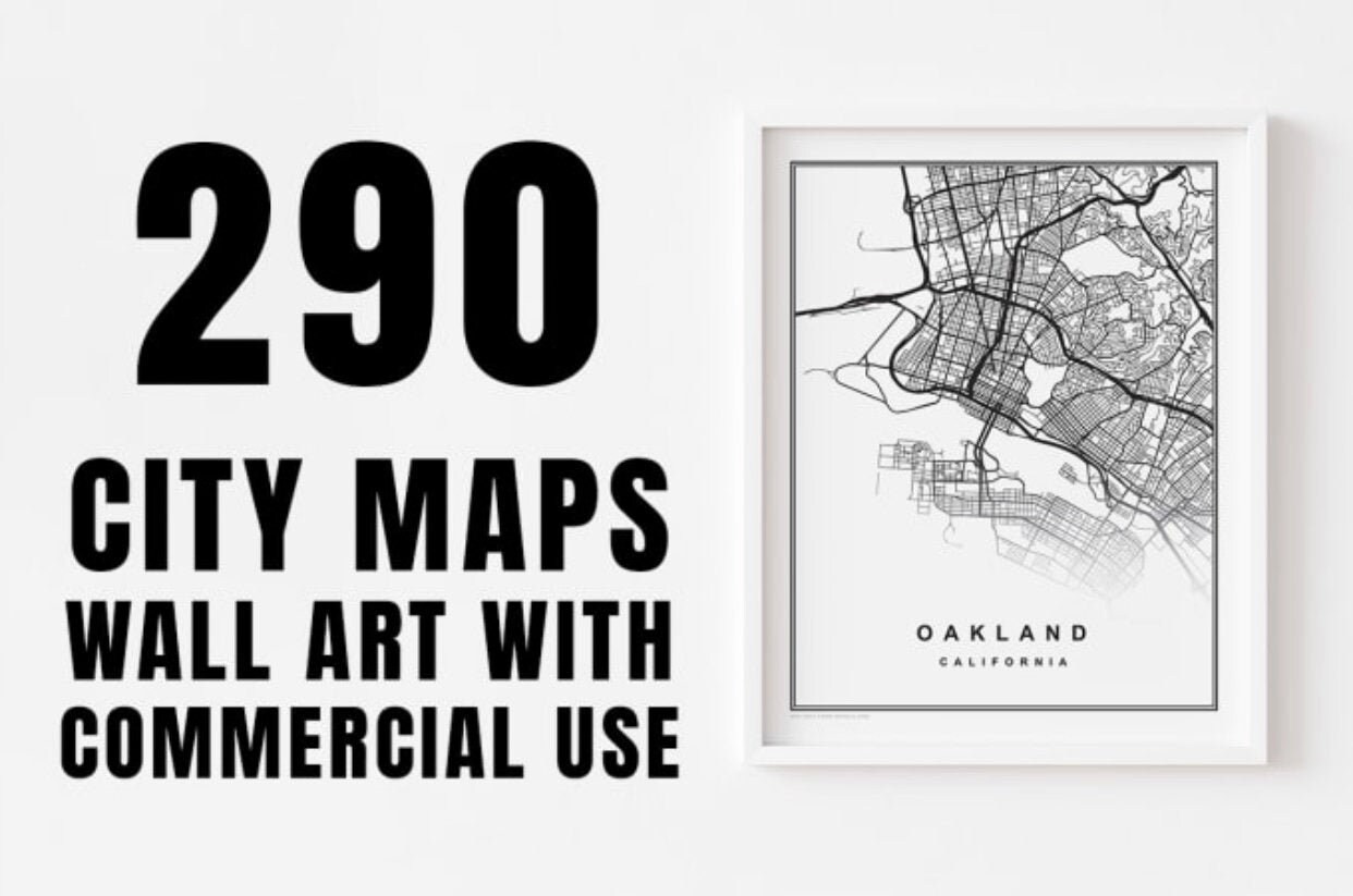290 Printable City Maps! - Etsy