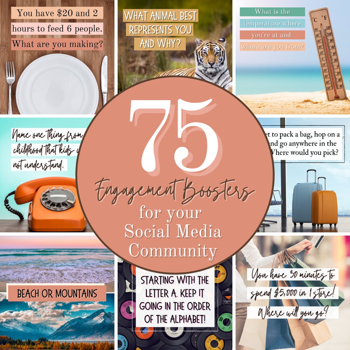 75 Engagement Boosters for Your VIP Group Social Marketing - Etsy