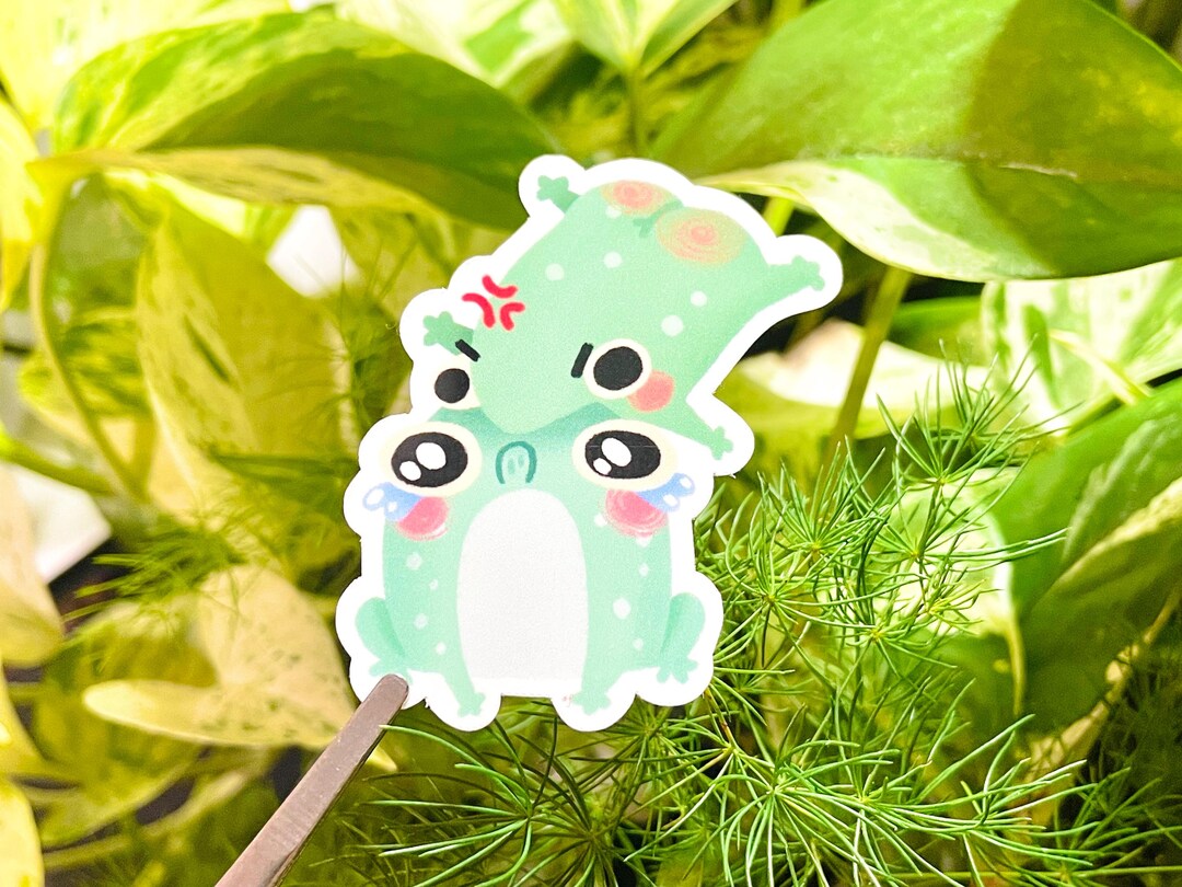 Nom Frog Shiny + Holographic Sticker! - Etsy