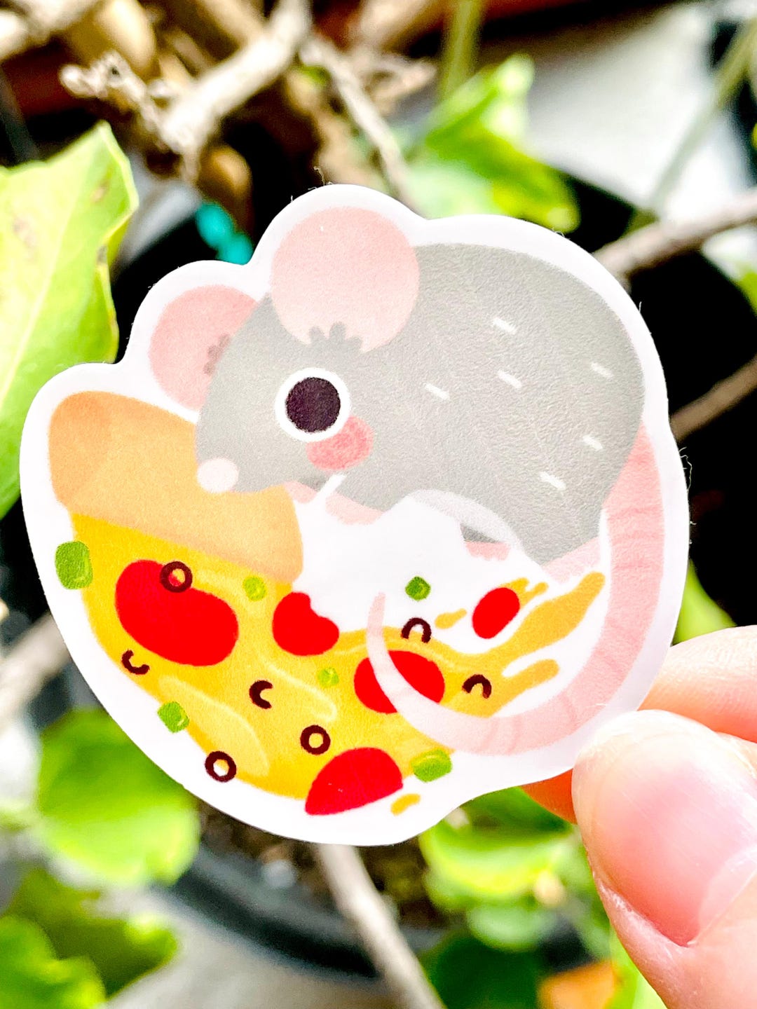 Pizza Rat Meme Sticker: Funny Laptop Sticker, Water Resistant 2in - Etsy