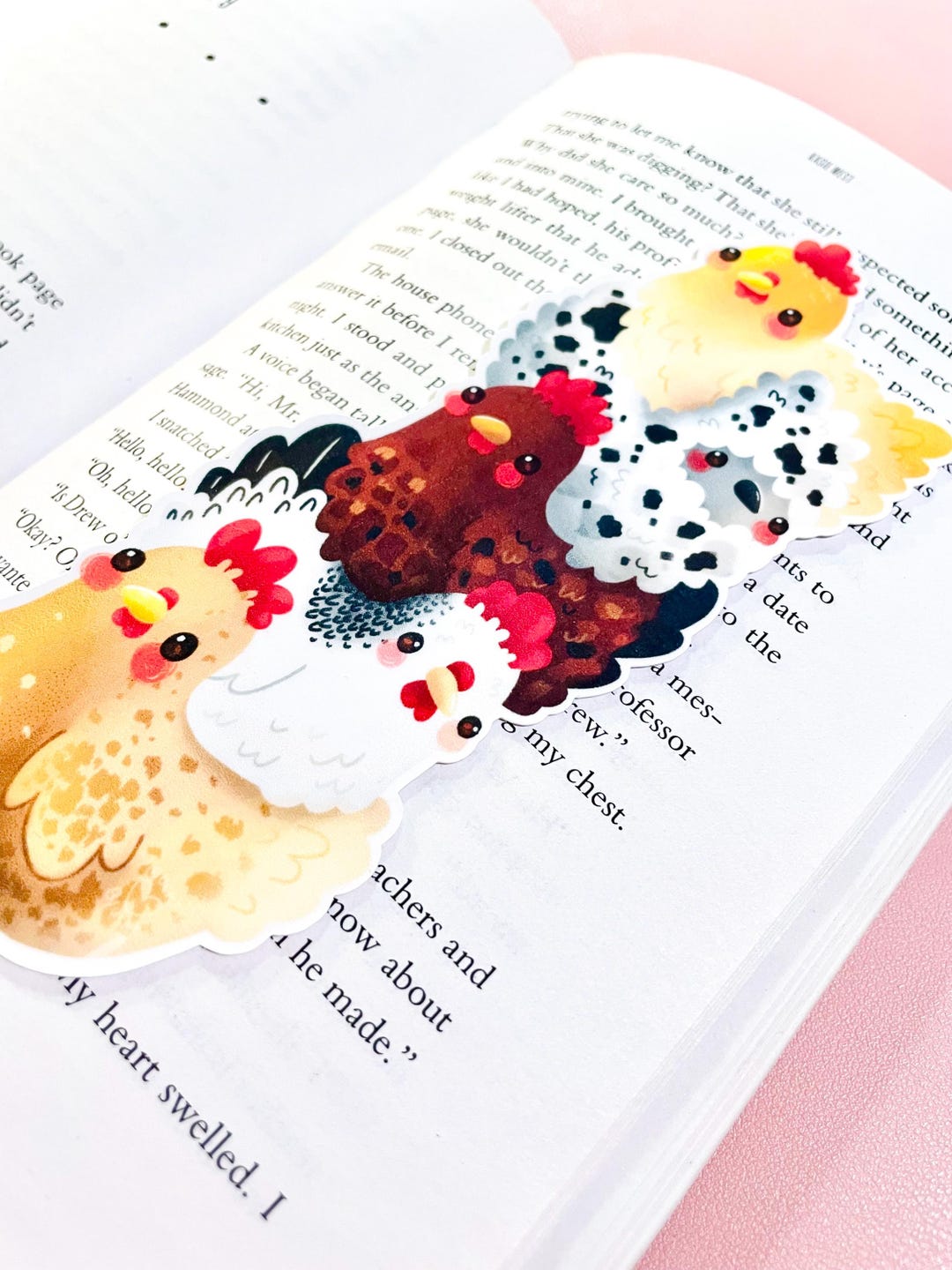 Chicken Stack Bookmark, Chickens, Farm, Cute Chickens, Reading, Books ...
