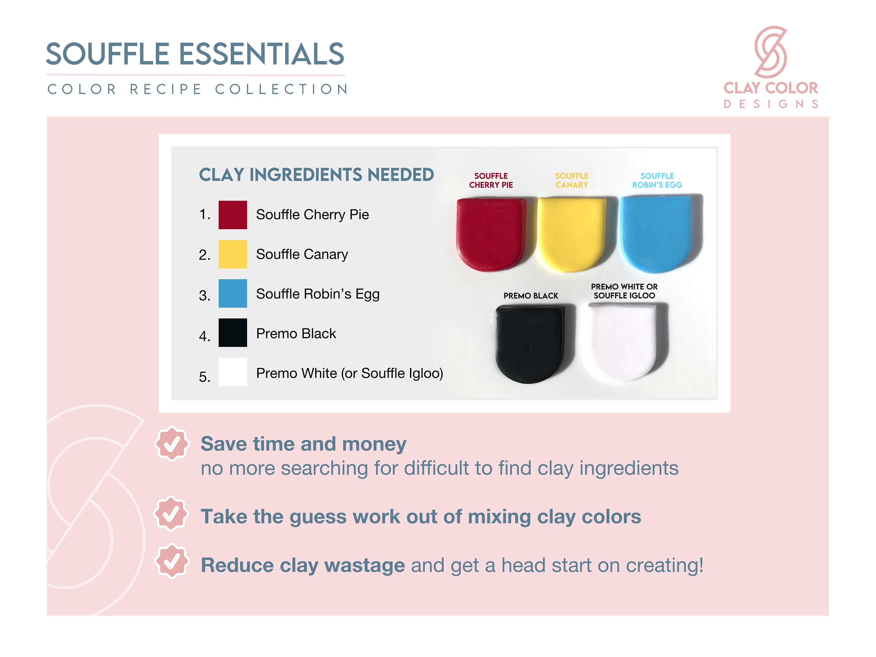 Polymer Clay Color Recipe - Coffee and Florals Fall Color Recipe ...