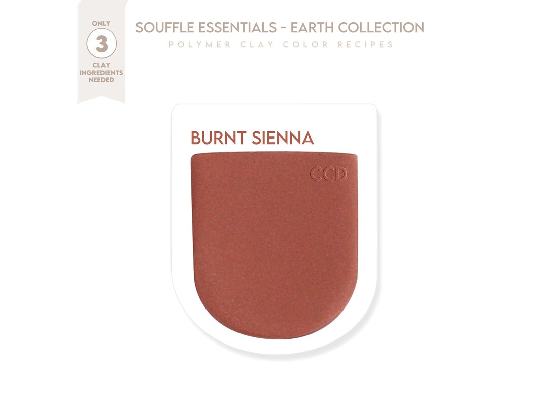Polymer Clay Color Recipe - Burnt Sienna Color Earth Collection ...