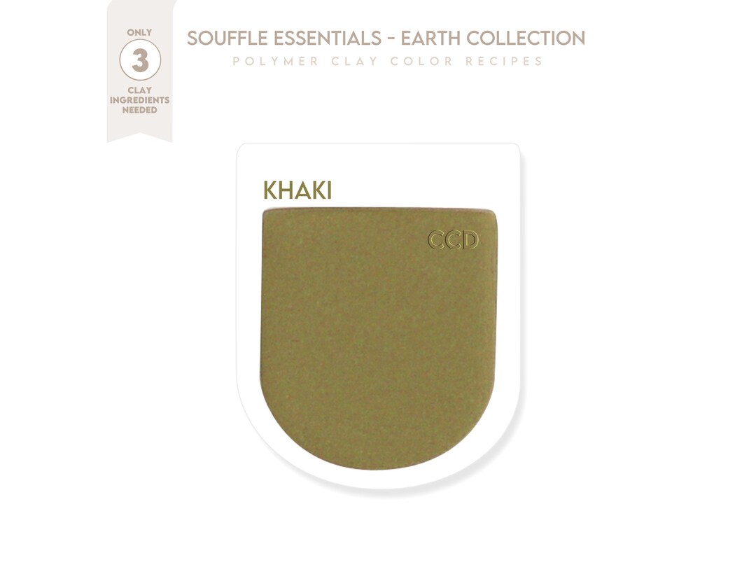 Polymer Clay Color Recipe - Khaki Color Earth Collection - Sculpey ...