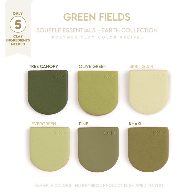 Souffle Sculpey Green - Etsy UK