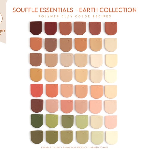 Polymer Clay Color Recipe Warm Earth Tones Polymer Clay - Etsy