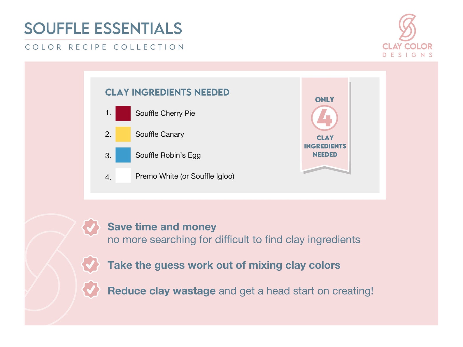 Polymer Clay Color Recipe - Peach Color Earth Collection - Sculpey ...