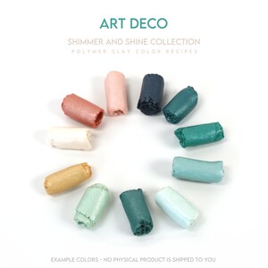 Polymer Clay Color Recipe - Art Deco - Cernit Pearl and Cernit Metallic ...