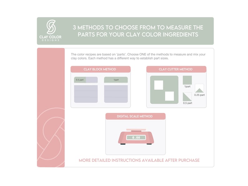 Polymer Clay Color Recipe Classic Neutrals Earth Collection | Etsy