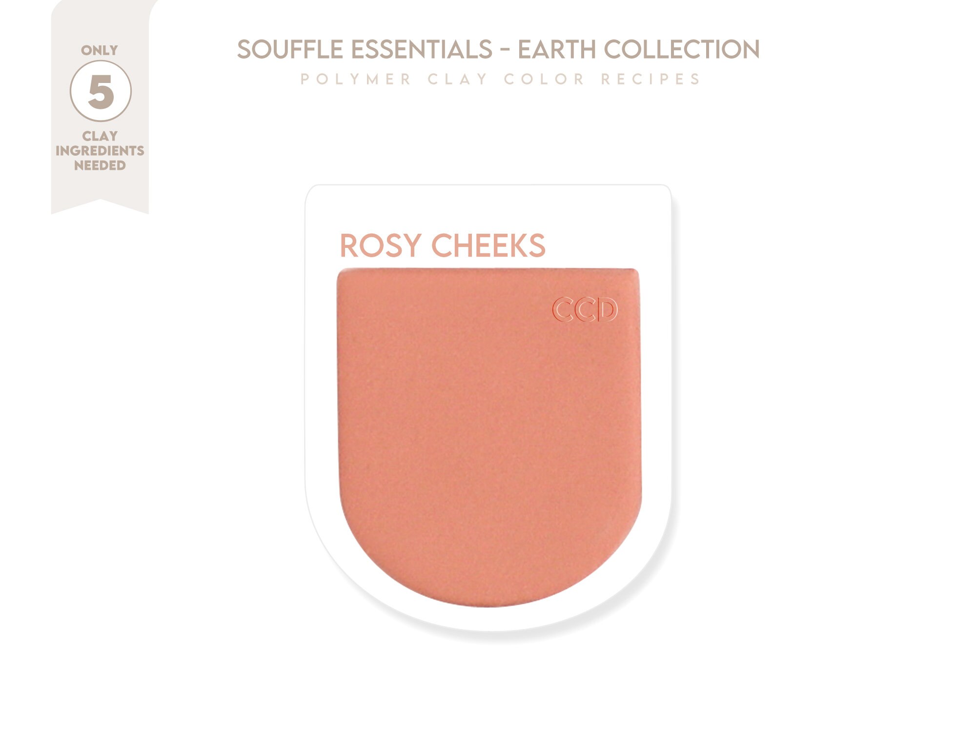Polymer Clay Color Recipe Rosy Cheeks Color Earth Collection - Etsy