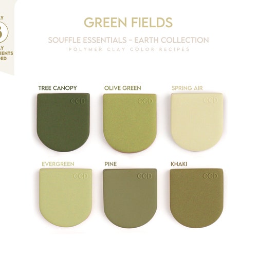 Polymer Clay Color Recipe Classic Neutrals Earth Collection - Etsy