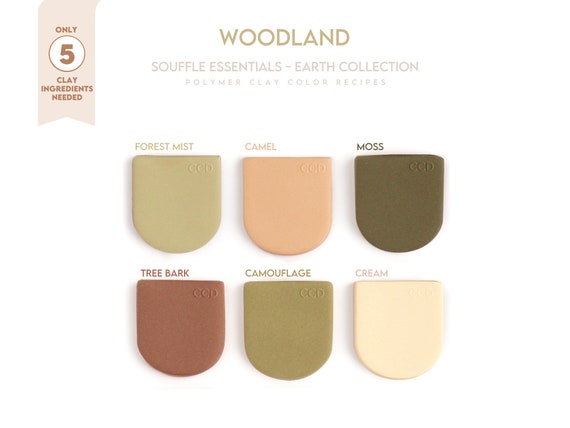Polymer Clay Color Recipe Woodland Earth Collection | Etsy