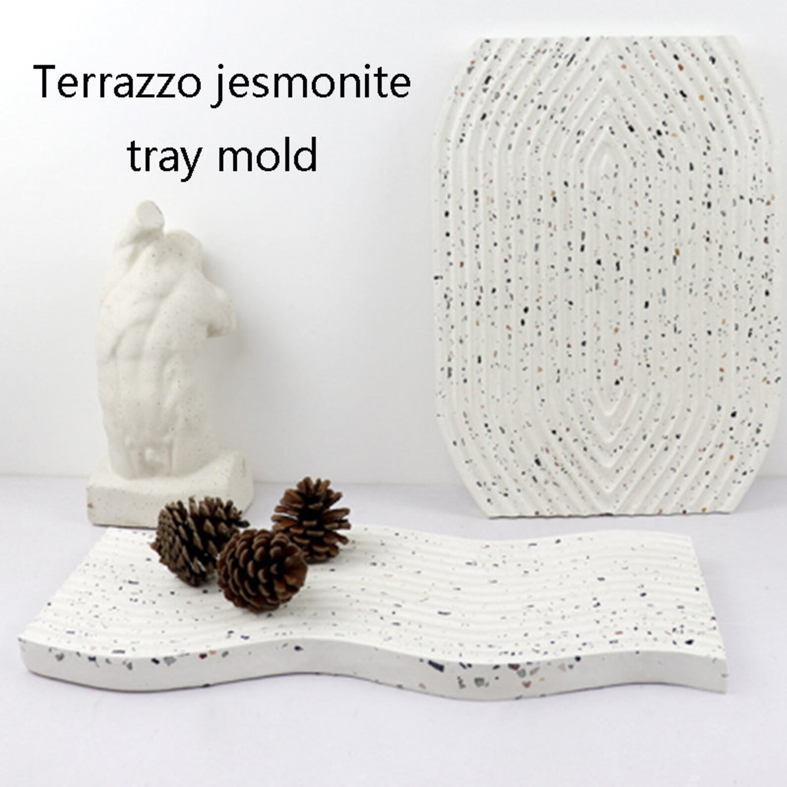 DIY Unique Terrazzo Jesmonite Ripple Tray Moldlarge Concrete - Etsy