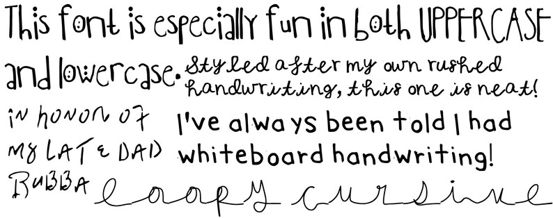 Handwritten Font Package - Etsy