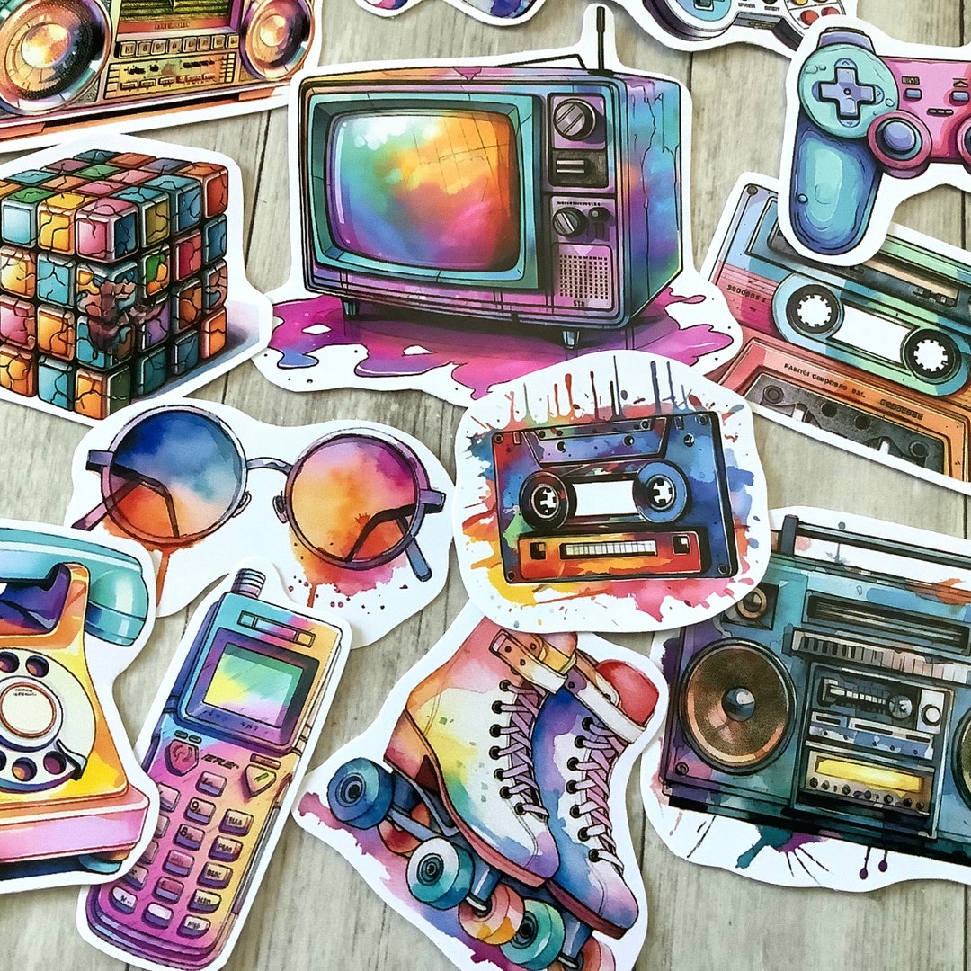 14 80s Theme Stickers - Etsy
