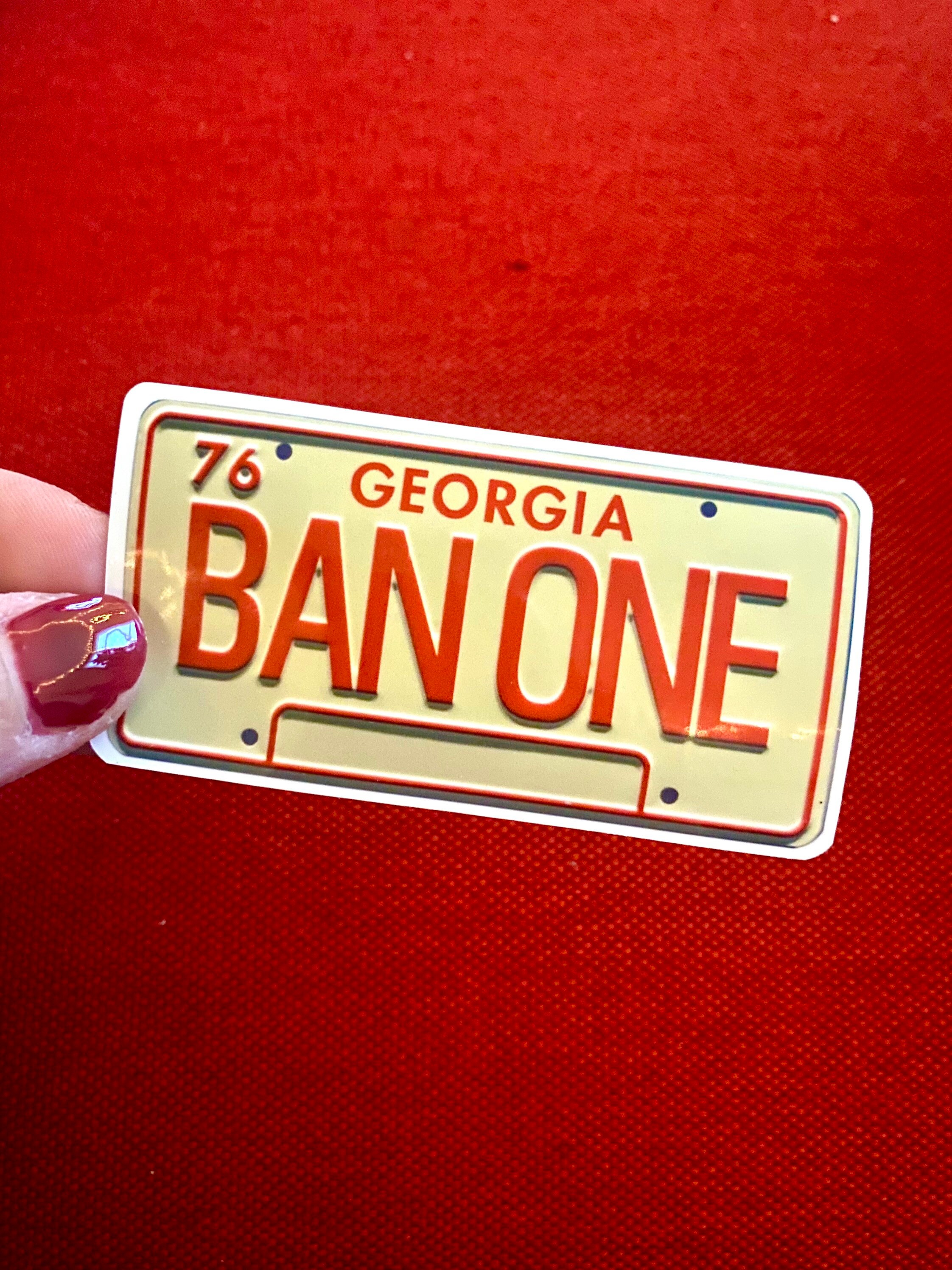 Smokey and the Bandit Sticker | Ban One License Plate Sticker - Etsy