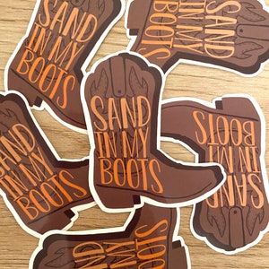 Sand in My Boots Sticker - Etsy