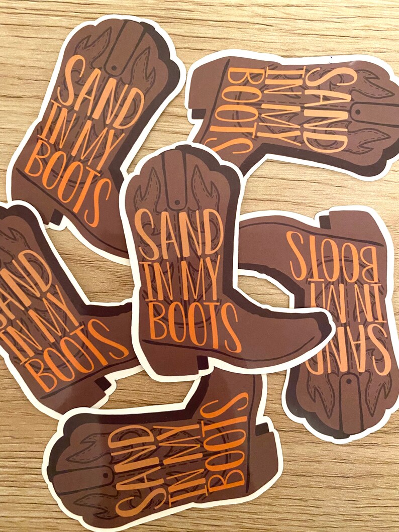 Sand in My Boots Sticker - Etsy