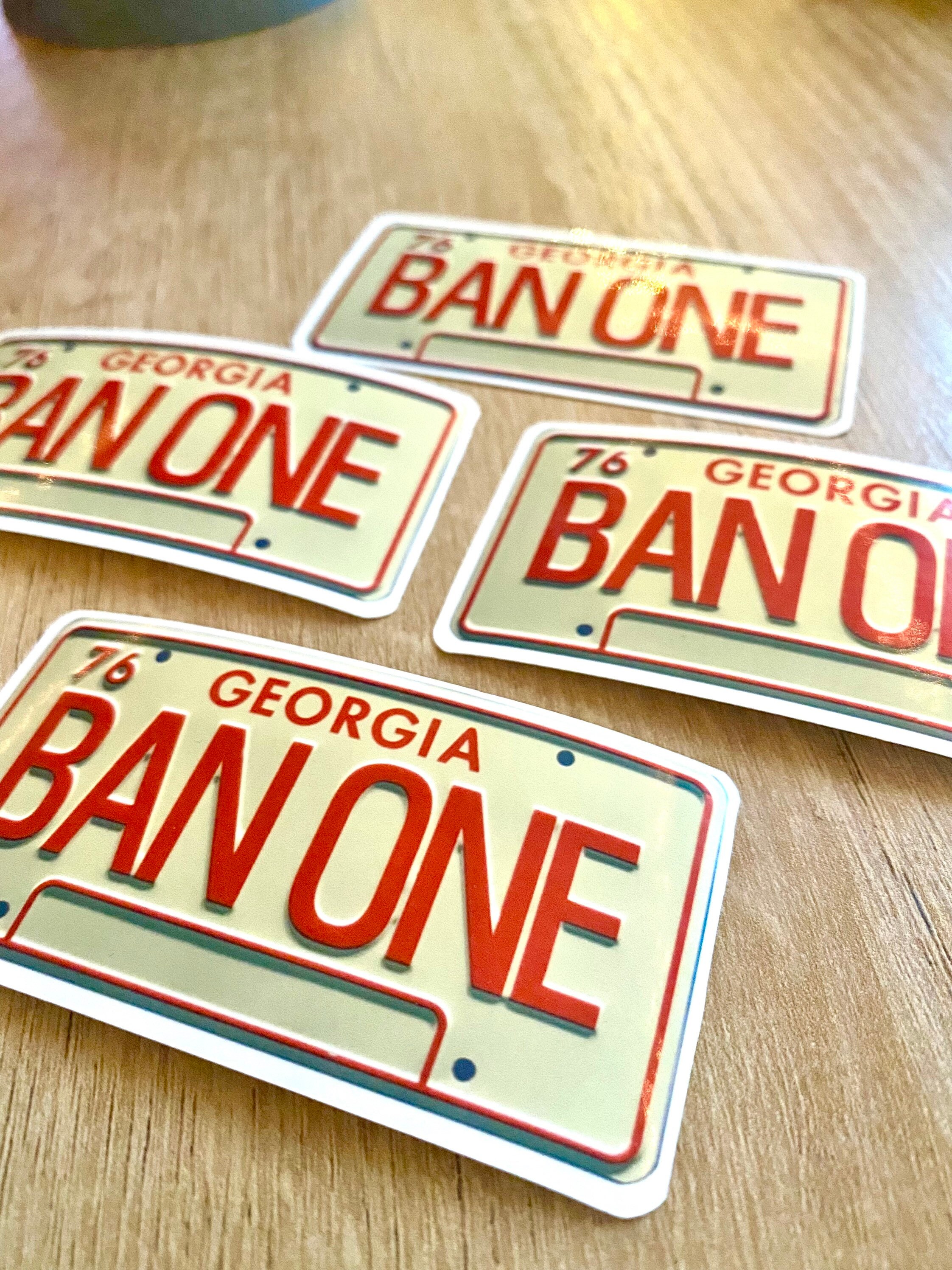 Smokey and the Bandit Sticker | Ban One License Plate Sticker - Etsy