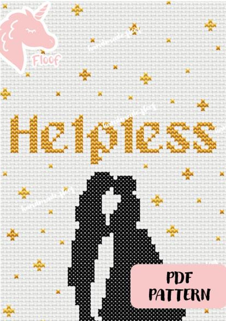 Helpless Musical Cross Stitch Pattern PDF Eliza and Hamilton - Etsy