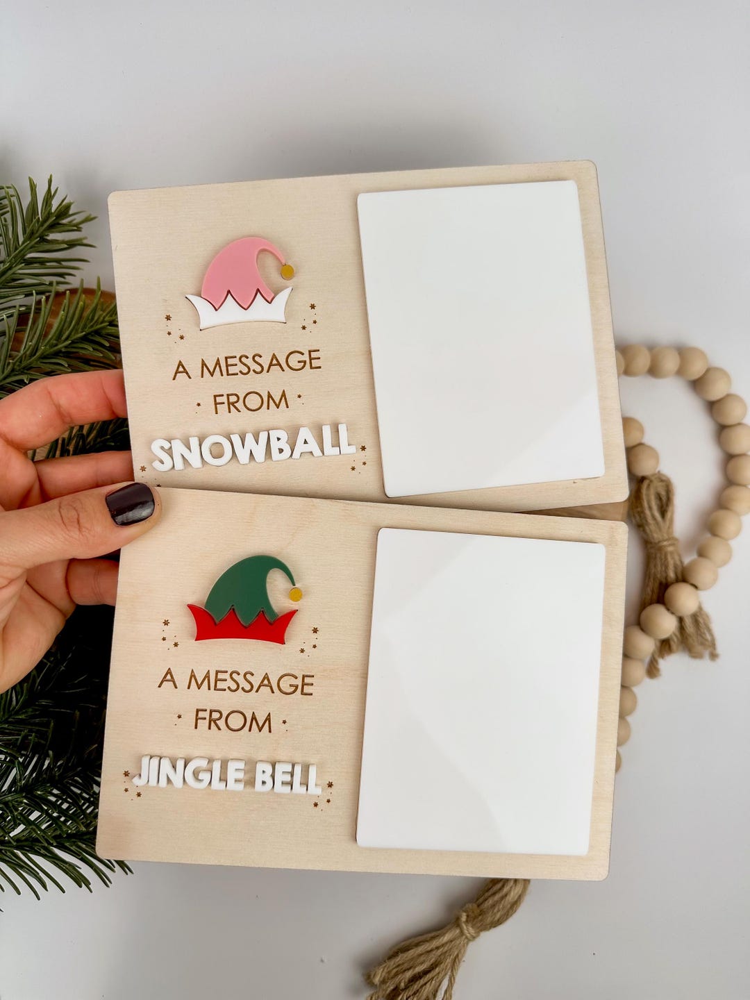 Elf Message Board, Custom Elf Message Board, Christmas Elf Accessory ...