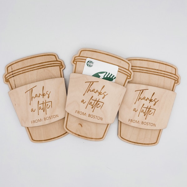 Thanks a Latte - Etsy