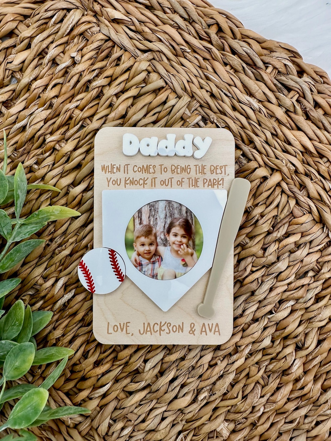 Fridge Photo Magnet, Baseball, Photo Magnet Gift, Fathers Day Gift ...