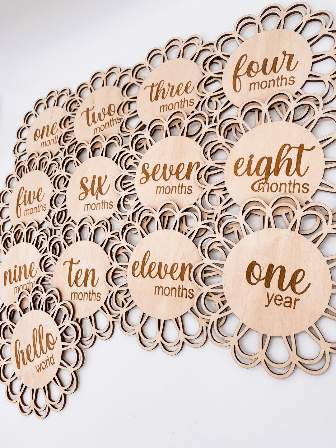 Baby Milestones - Flower - Etsy