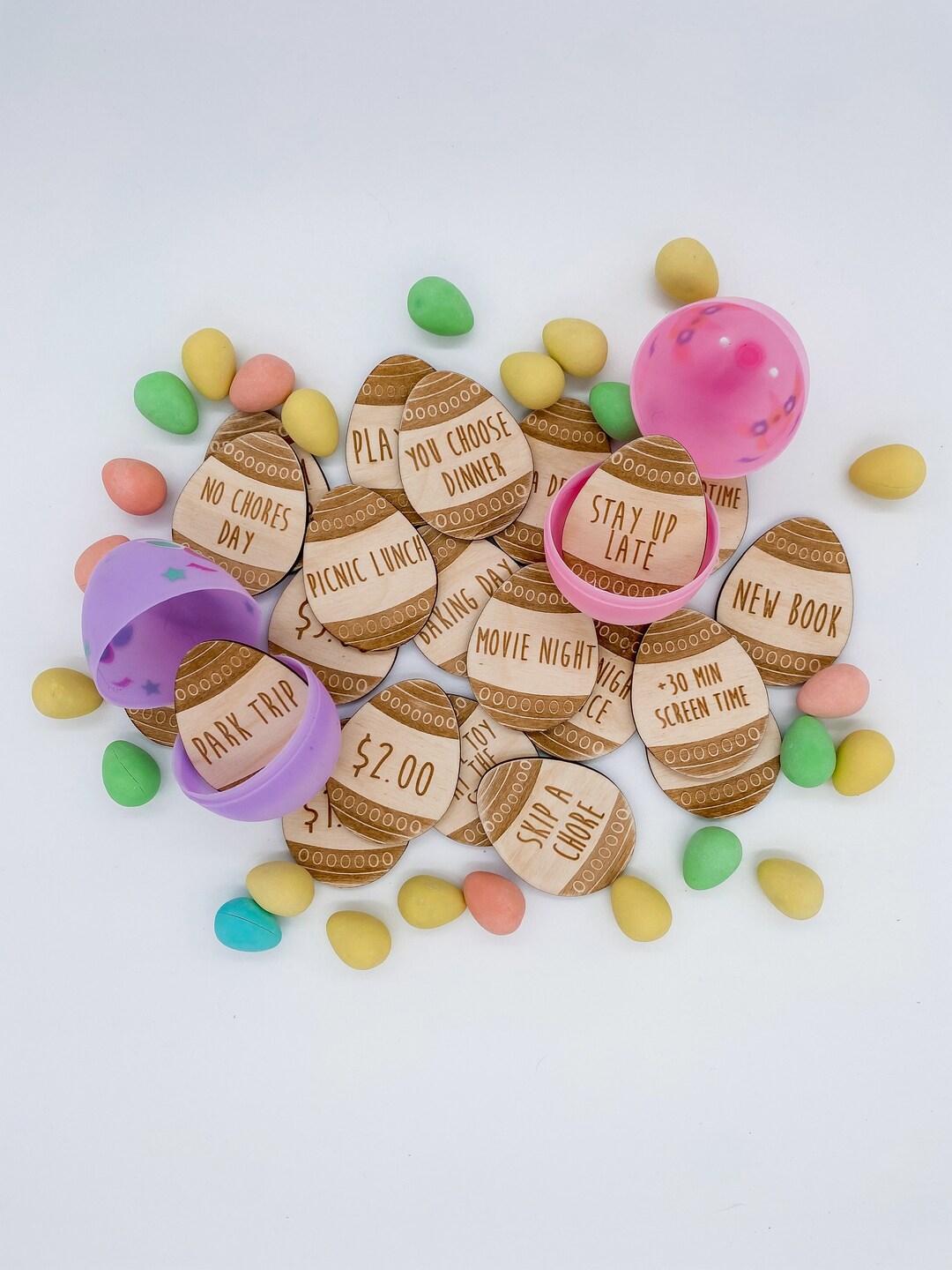 Easter Egg Tokens, Easter Tokens, Easter Egg Fillers, Easter Egg Hunt ...