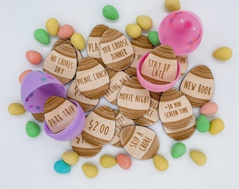 Easter Egg Tokens Easter Egg Hunt Reward Easter Hunt Tokens Wood Easter ...