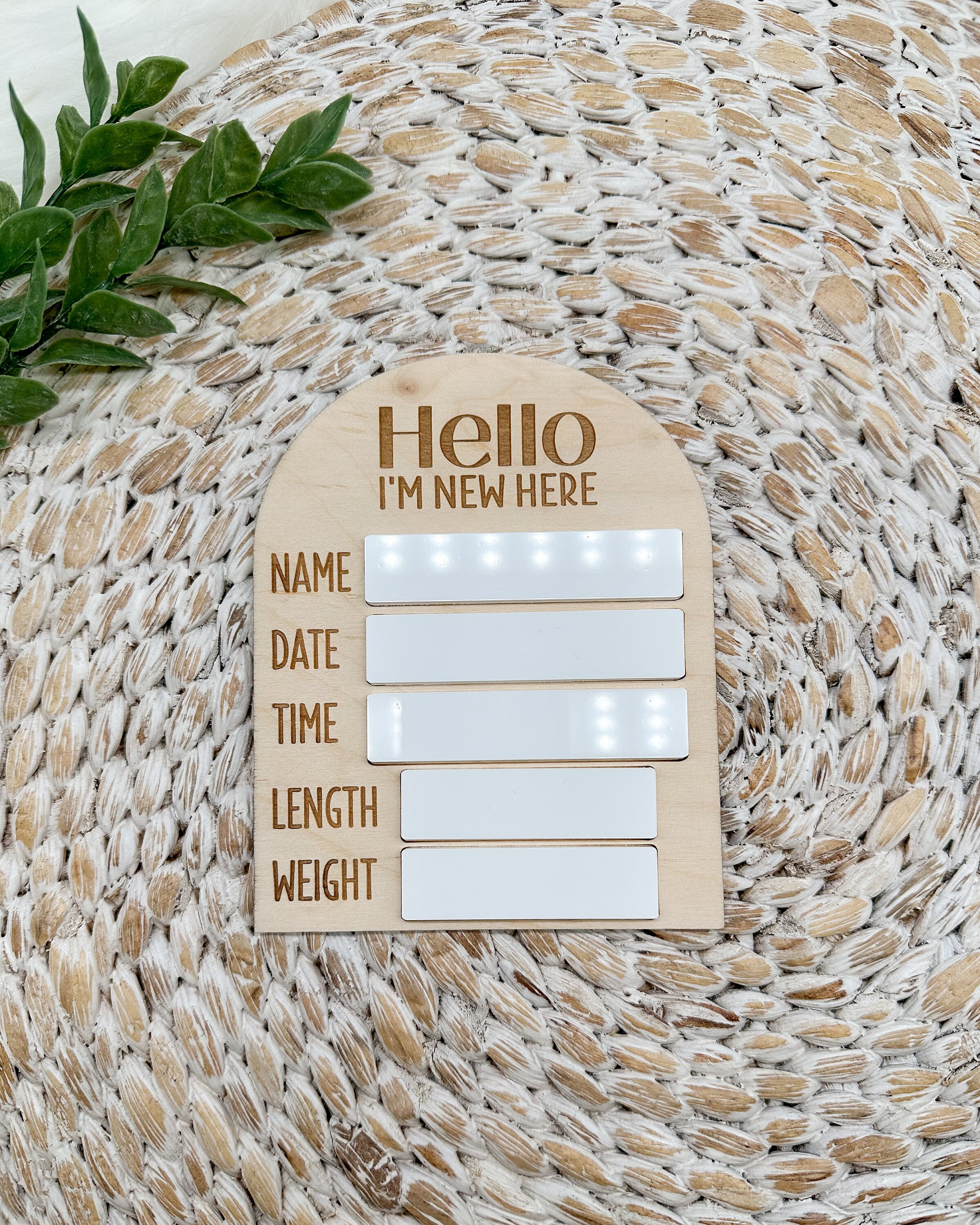 Birth Announcement, Whiteboard Birth Announcement, Baby Announcement - Etsy