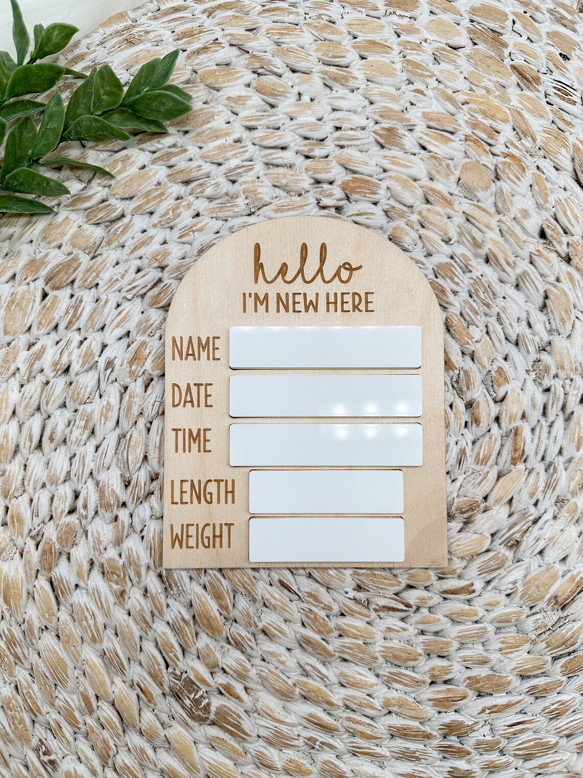 Birth Announcement, Whiteboard Birth Announcement, Baby Announcement - Etsy