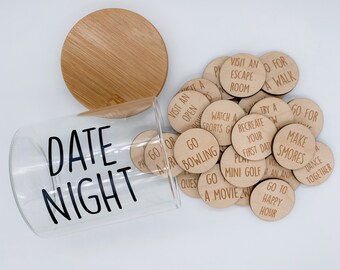Date Night Tokens SVG Date Night Activities Jar Valentines - Etsy