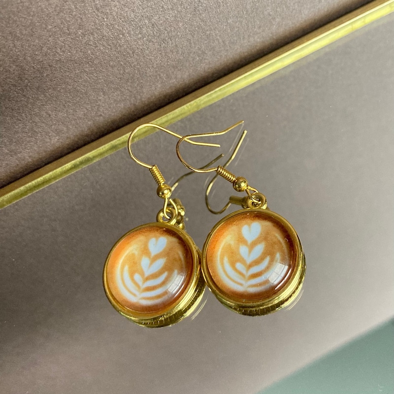 Dangle Latte Earrings - Etsy