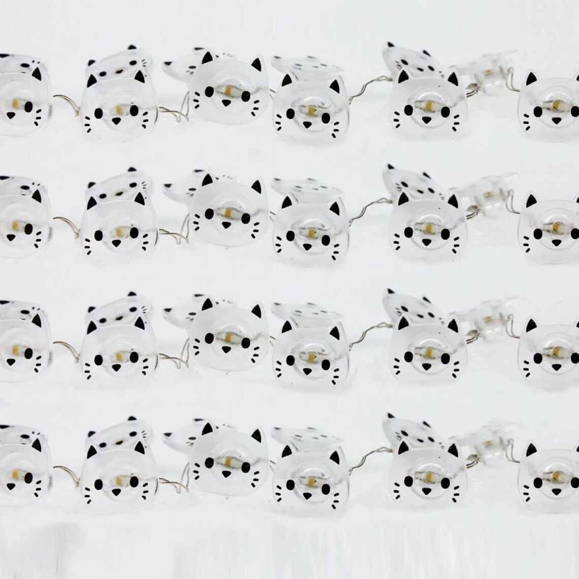 Cat Face Shaped LED String Lights | Etsy