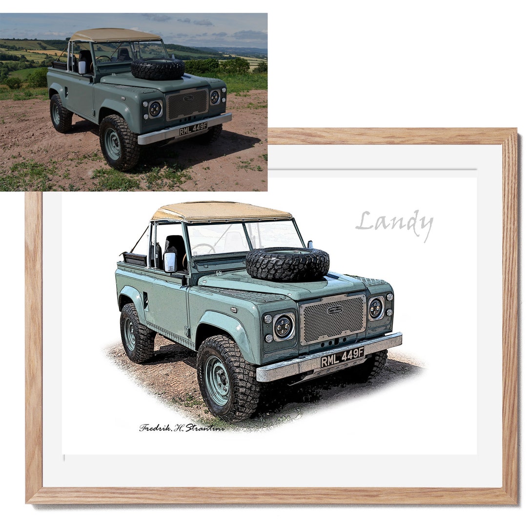 Car Portrait Digital Download File, Custom Car Lover Gift, Custom Car ...