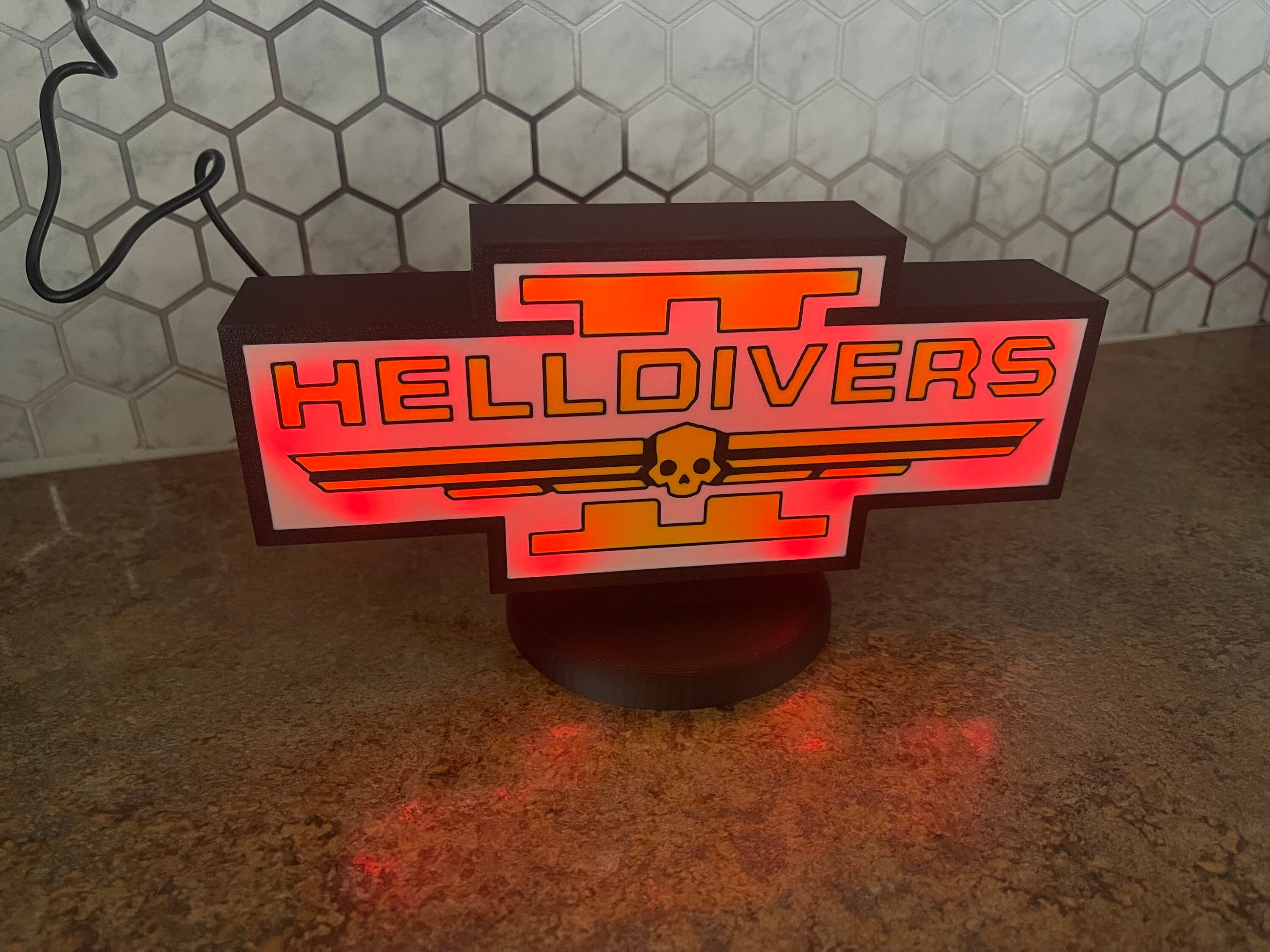Helldiver 2 Lightbox, Video Game Lightbox, Helldiver 2 Sign, Helldiver ...