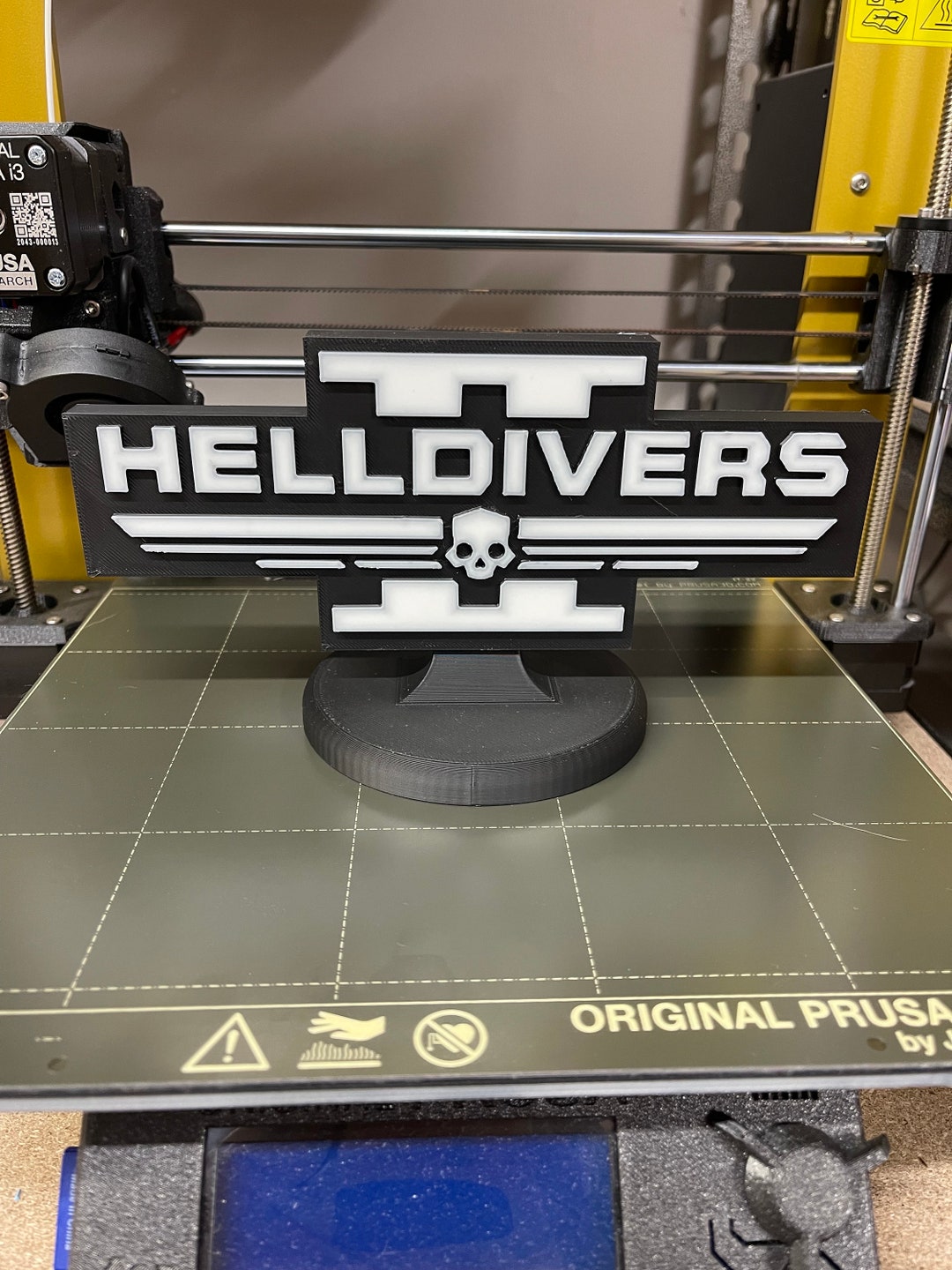 Helldivers 2, Video Game Logo, Helldiver 2 Logo, Gaming Logo, Game Room Art - Etsy