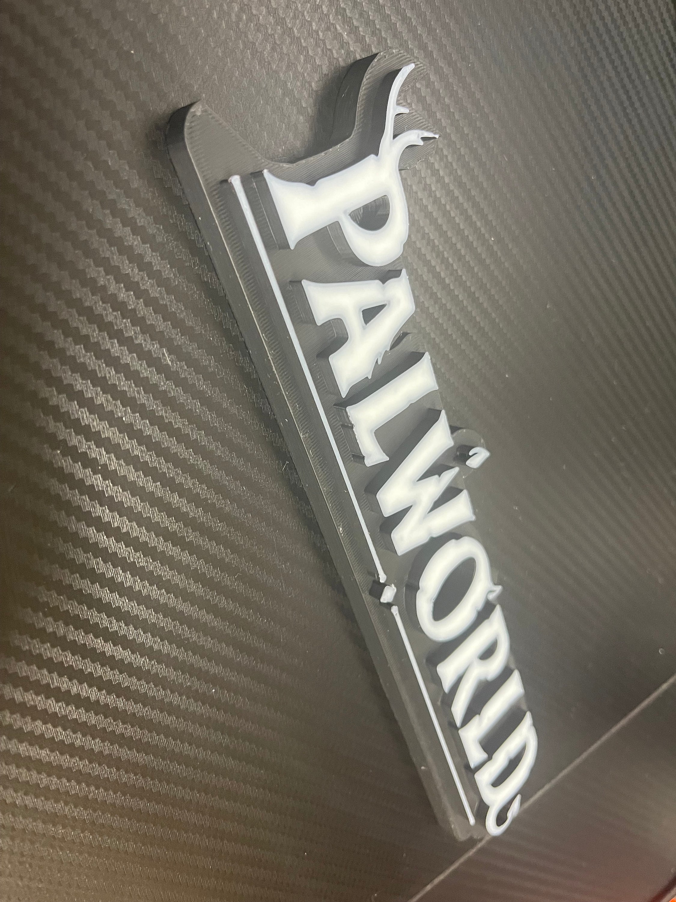 Palworld 3D Logo Multiple Colors 3D Printed Game Room Gamer Gift Decor ...