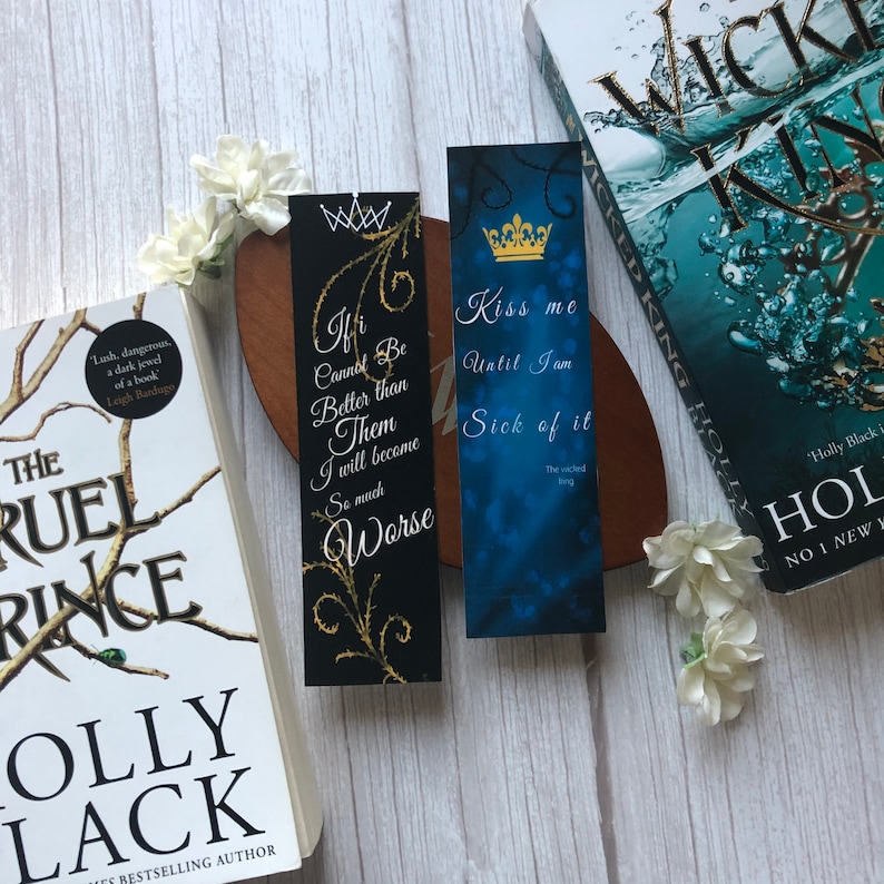 The cruel prince / the wicked king bookmark | Etsy