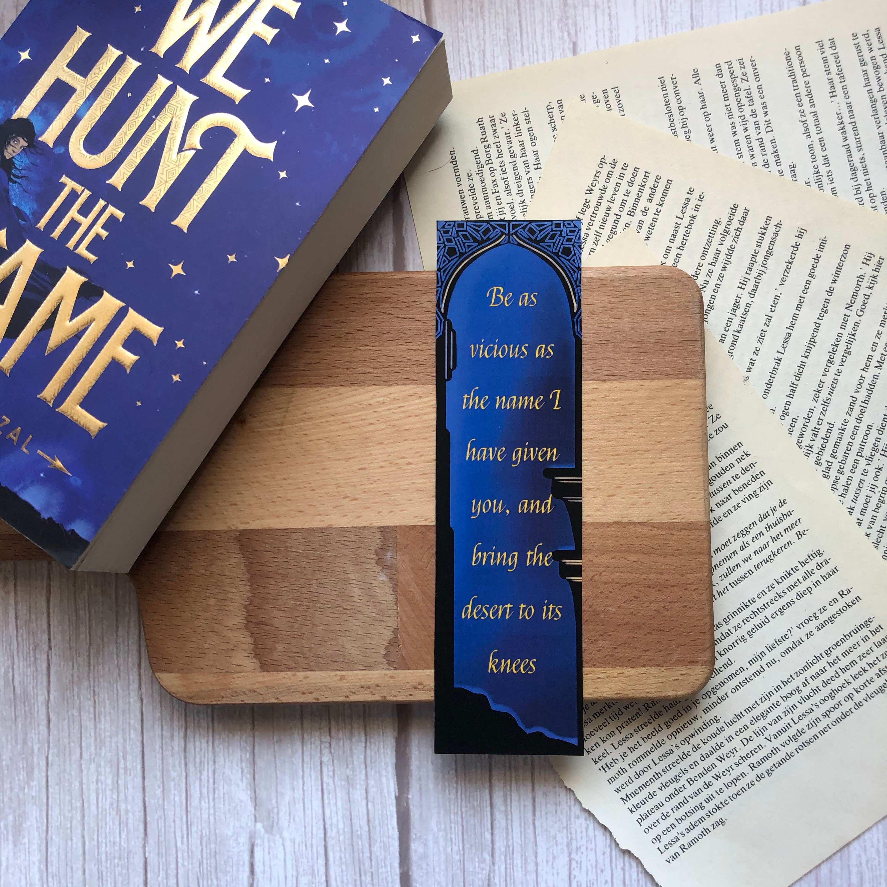 We Hunt the flame bookmark | Etsy