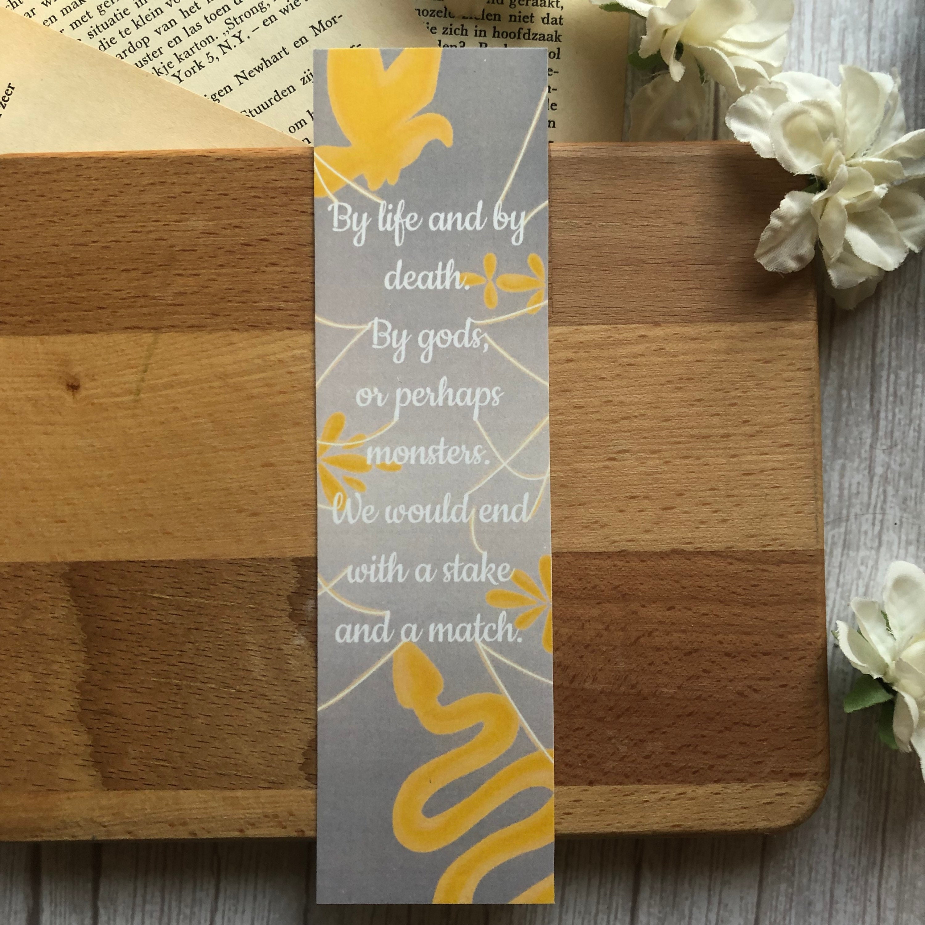 Serpent and Dove / Blood and Honey Bookmarks - Etsy