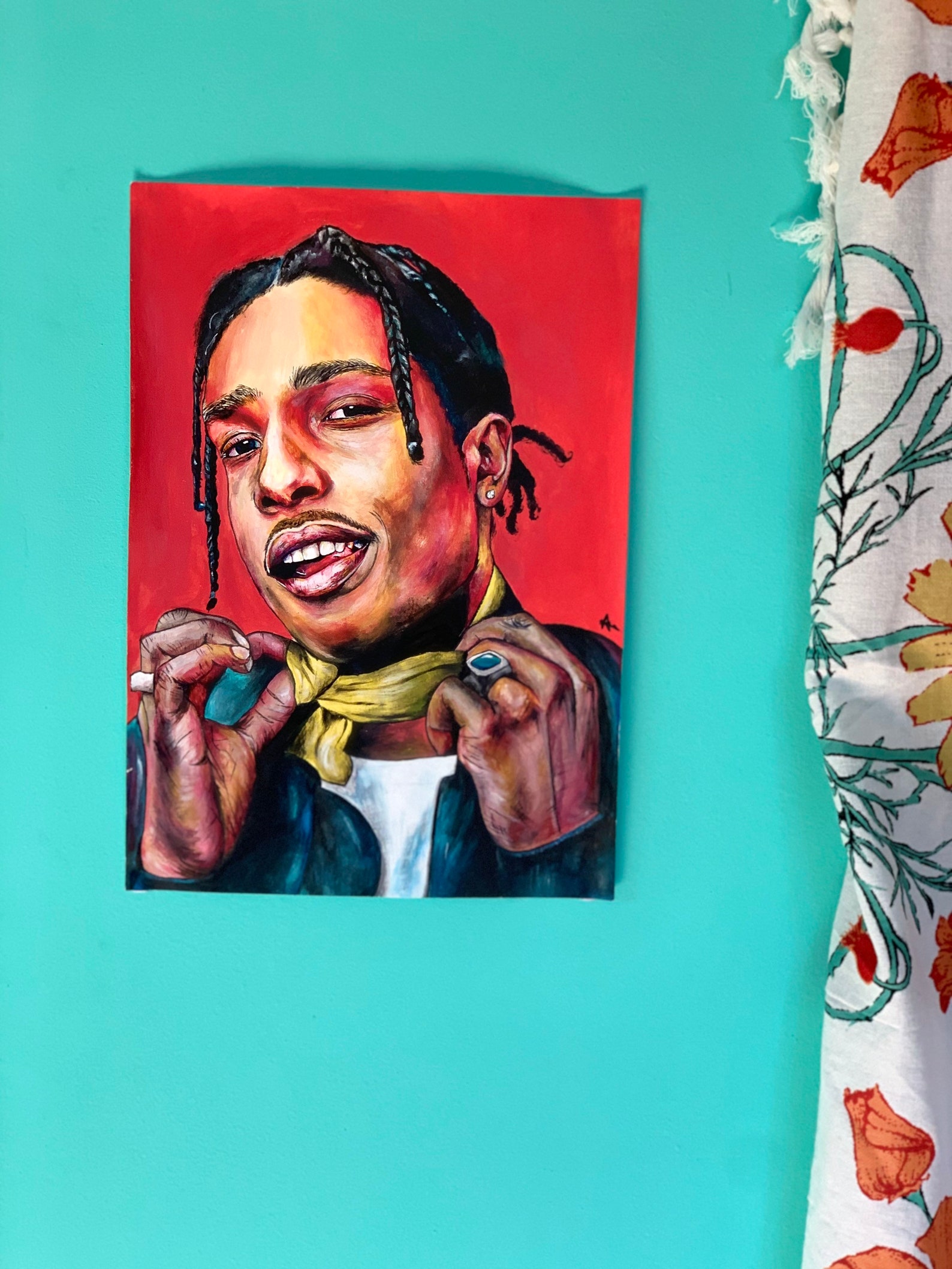 ASAP Rocky Original Painting A4 | Etsy