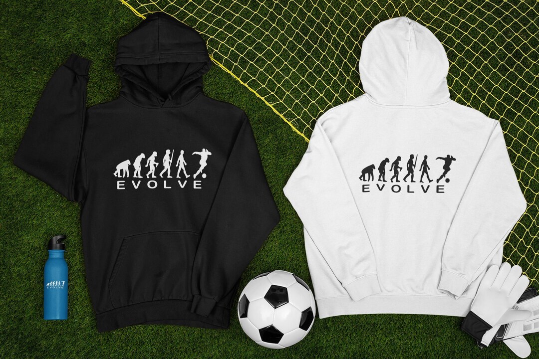 Evolution Hoodie Football Evaluation Footballer Lover, Soccer World Cup ...