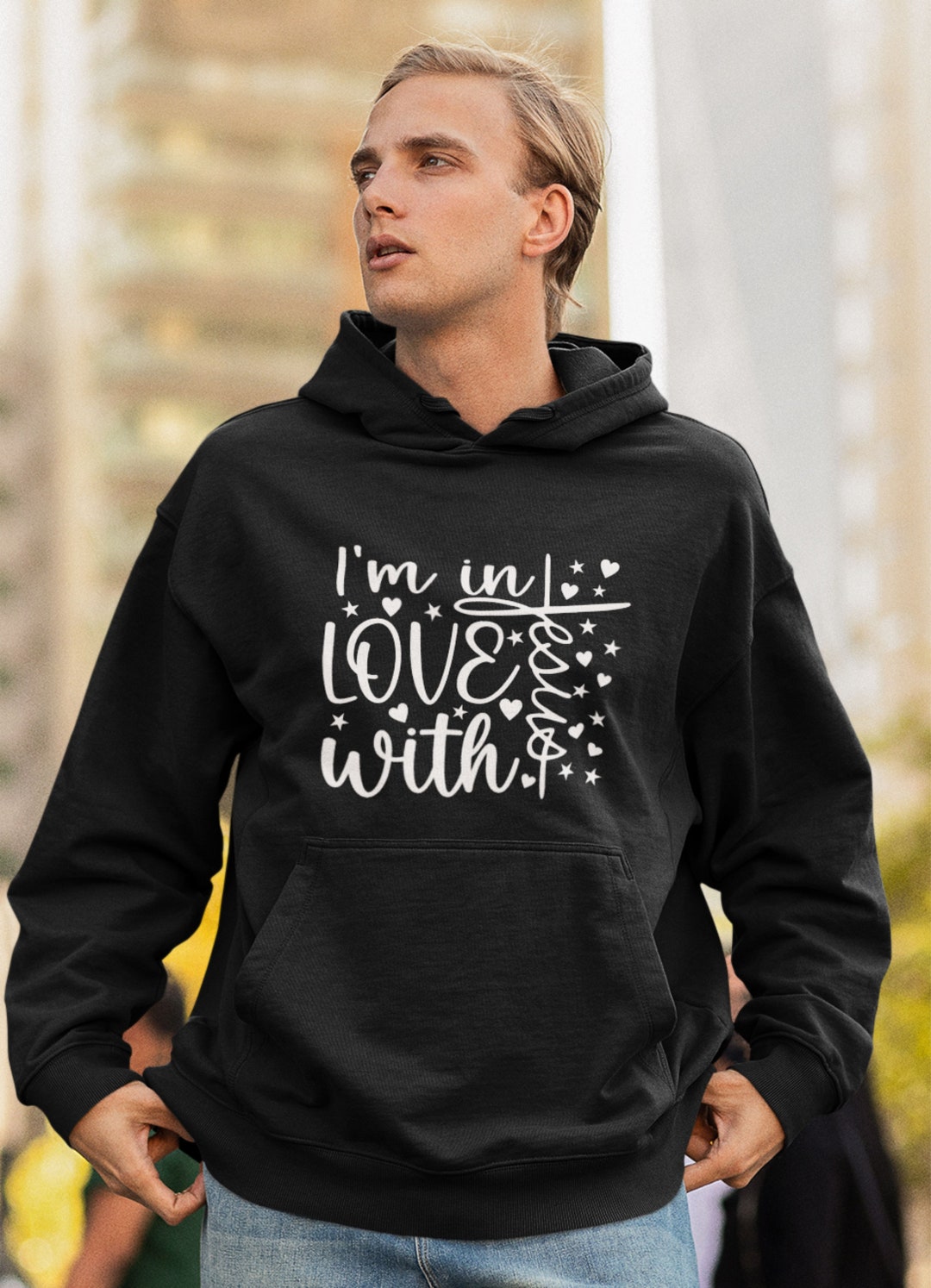 Jesus Signature Hoodie Christian I'm in Love With Jesus - Etsy