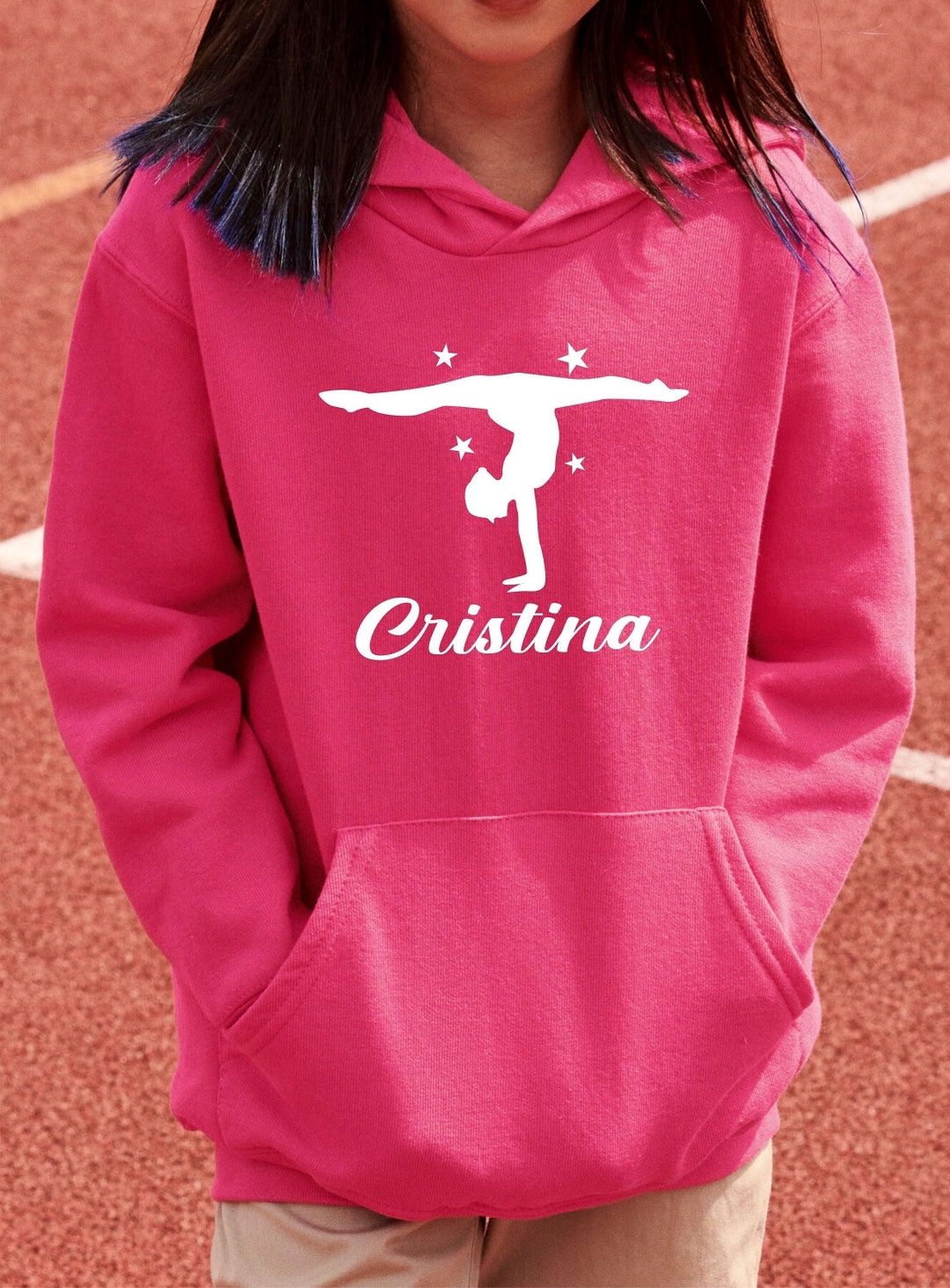 Personalised Hoodie, Gymnast Ballet Dancer Hand Stand Dance Gymnastics ...